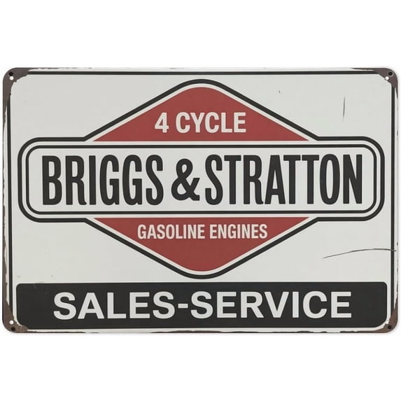 Briggs Stratton tin sign, Vintage Gasoline Engines metal sign print ...