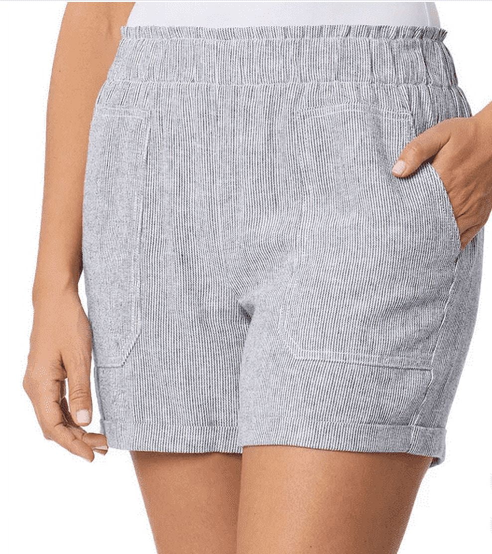 Briggs Women's Linen Blend Short XXL Navy - Walmart.com