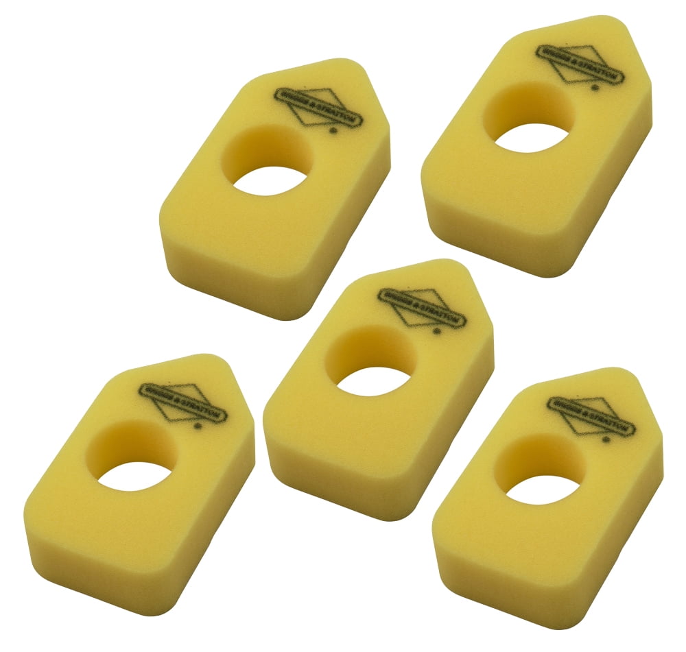 Briggs and Stratton (5 Pack) 698369 Air Filter Foam Element - 698369 ...