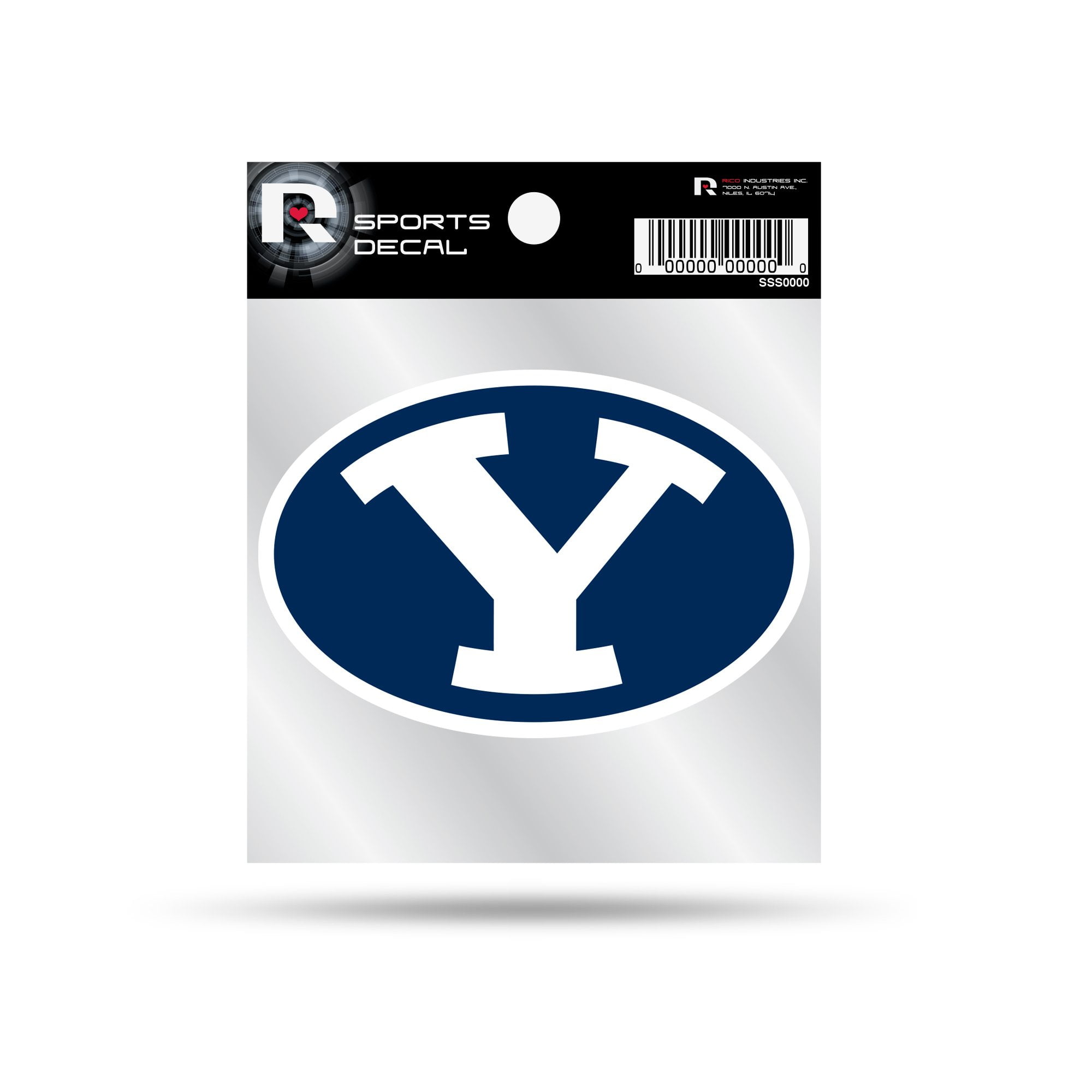 Brigham Young Cougars BYU Premium 4x4 Decal with Clear Backing Flat ...