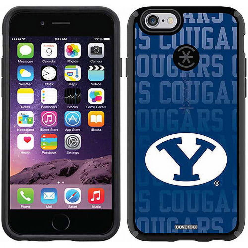 Brigham Young Repeating Design on Apple iPhone 6 CandyShell Case by ...