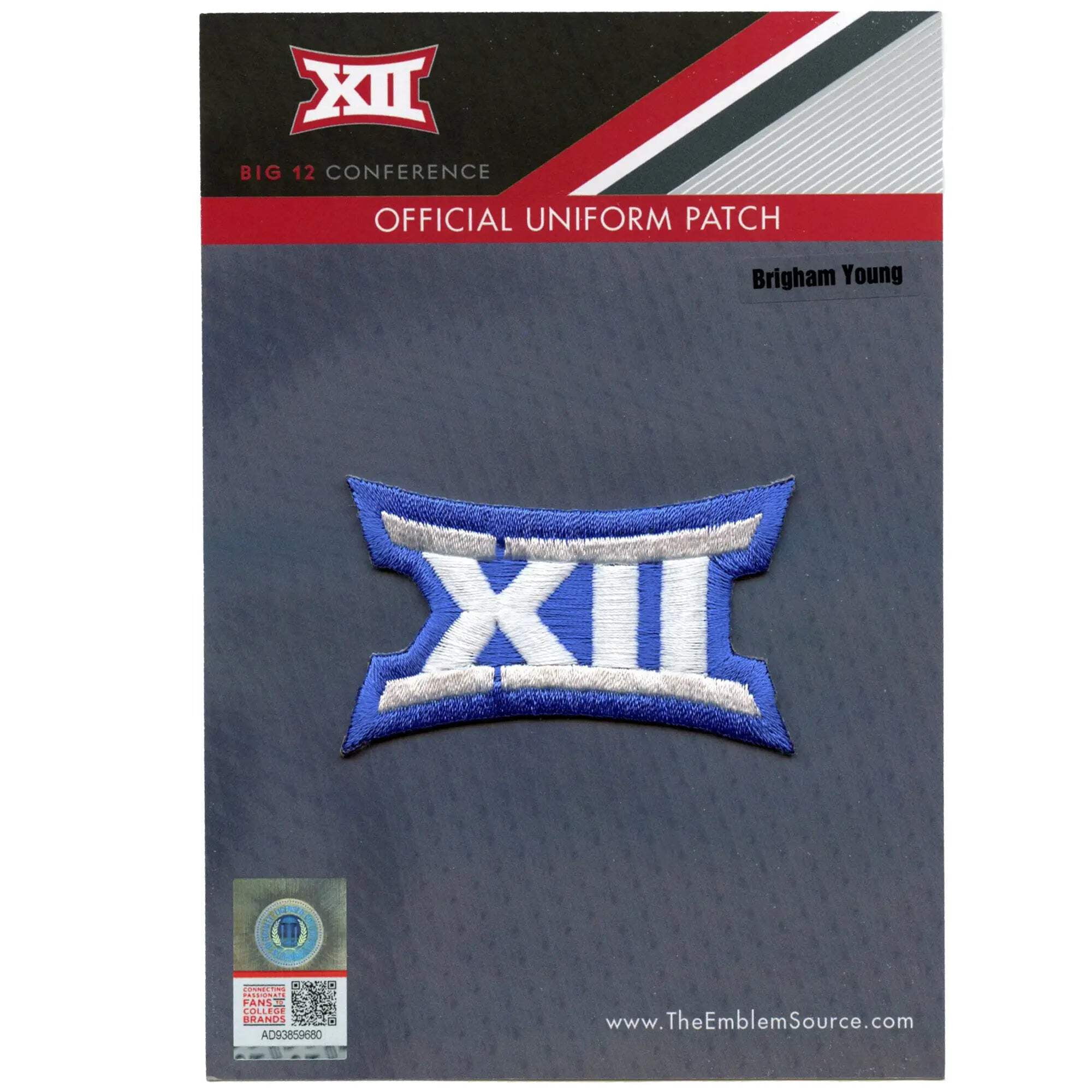 Brigham Young University Big 12 XII Conference White Blue Jersey ...