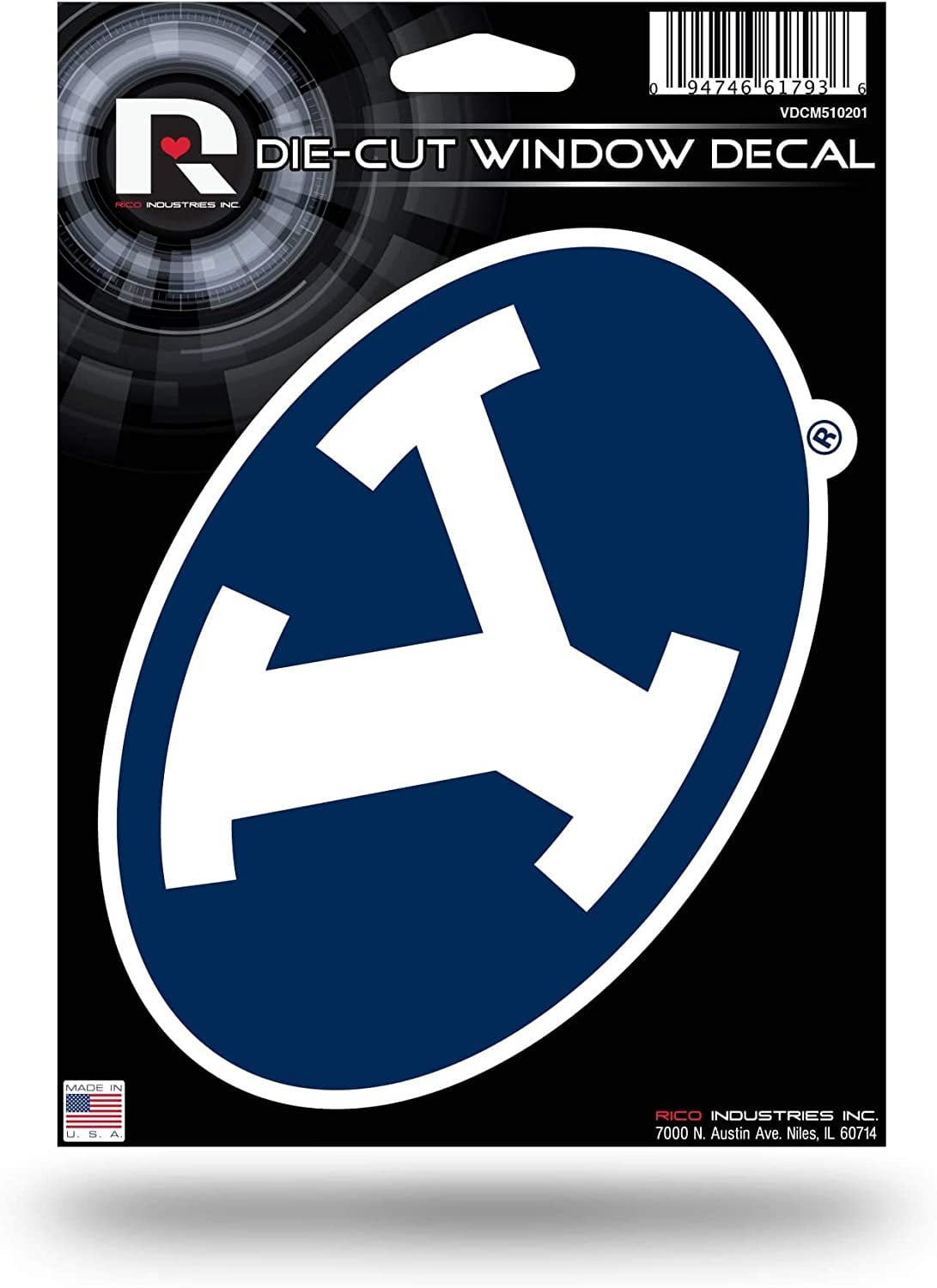 Brigham Young University Cougars BYU 5 Inch Decal Sticker Flat Vinyl ...