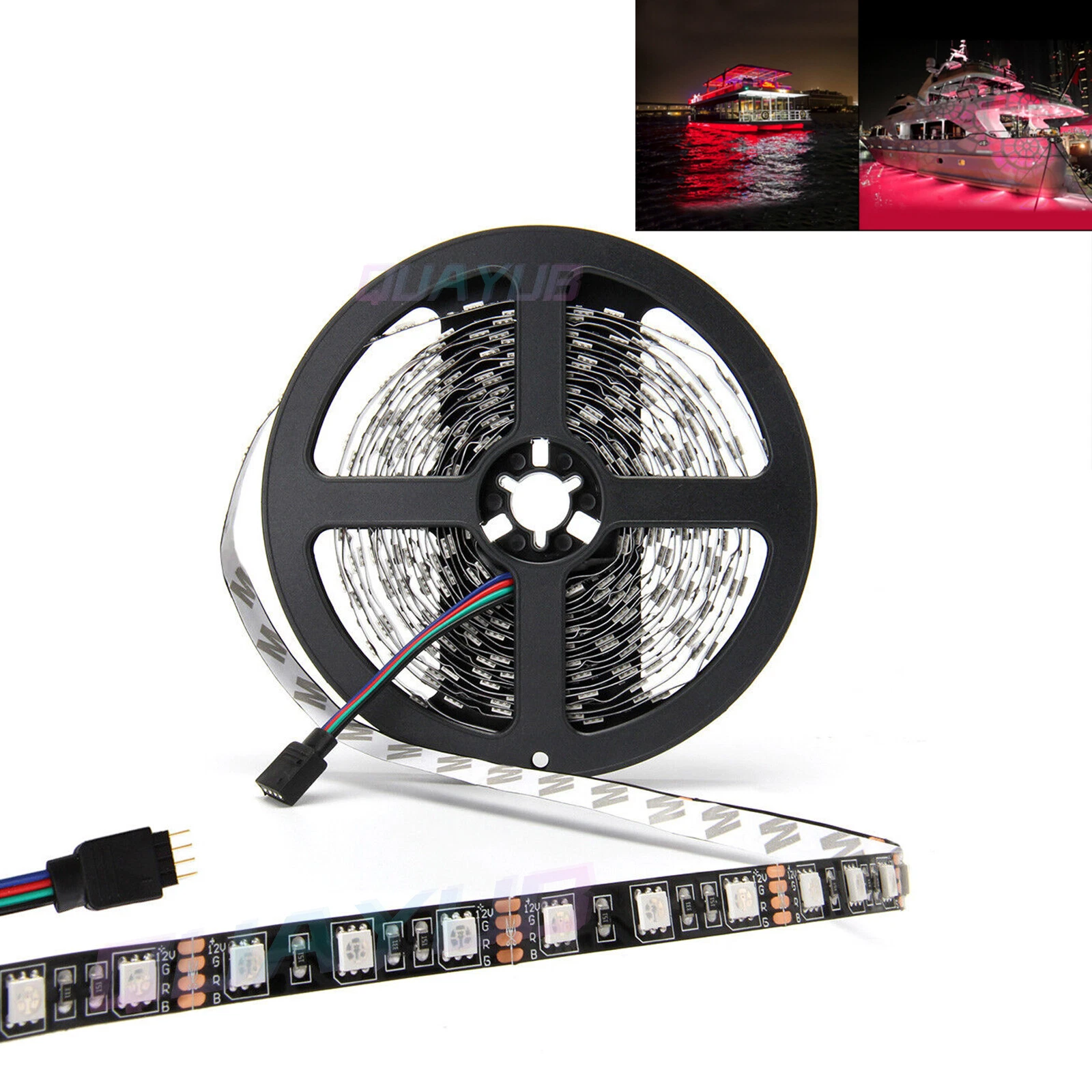 Bright 12V 5M 16.4Ft 2835 Red Waterproof Smd 300 Led Flexible Strip ...