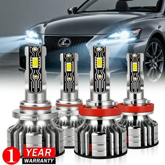Bright 6000k Bulbs For Lexus IS250 IS350 2010-2015 LED Headlight High ...