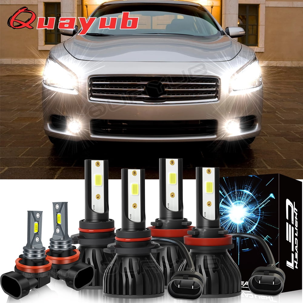 Bright 6000k Quayub Bulbs For Nissan Maxima 2009-2014 6x LED Headlight ...