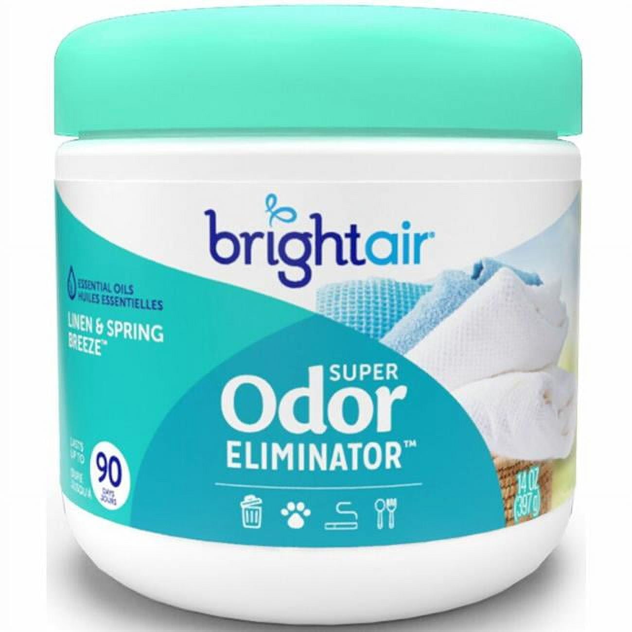 Bright Air 14 fl oz Linen & Spring BreezeSuper Odor Eliminator Air ...