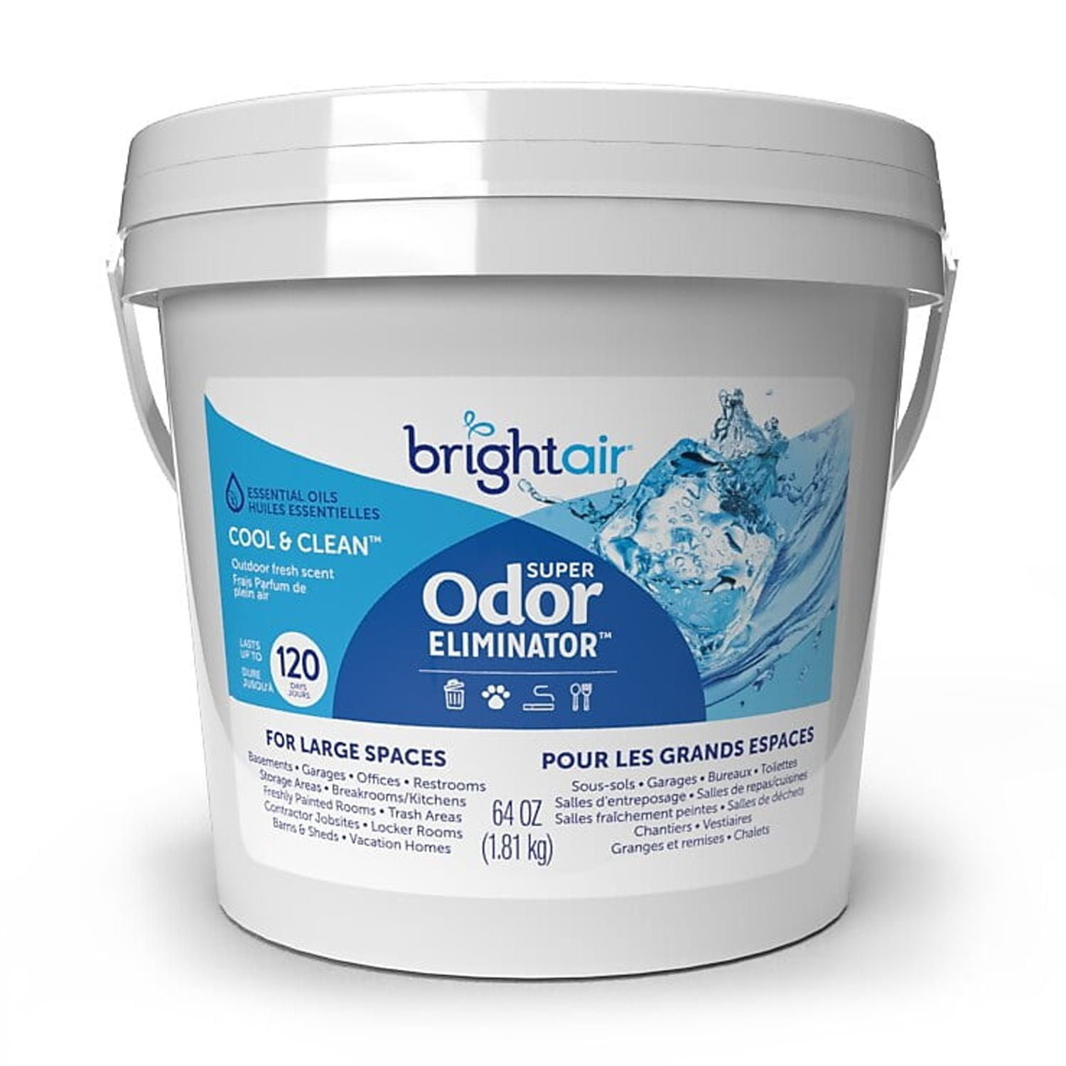 Bright Air Super Odor Eliminator Gel Fresh Scent 64 Oz. Tub (900129 ...