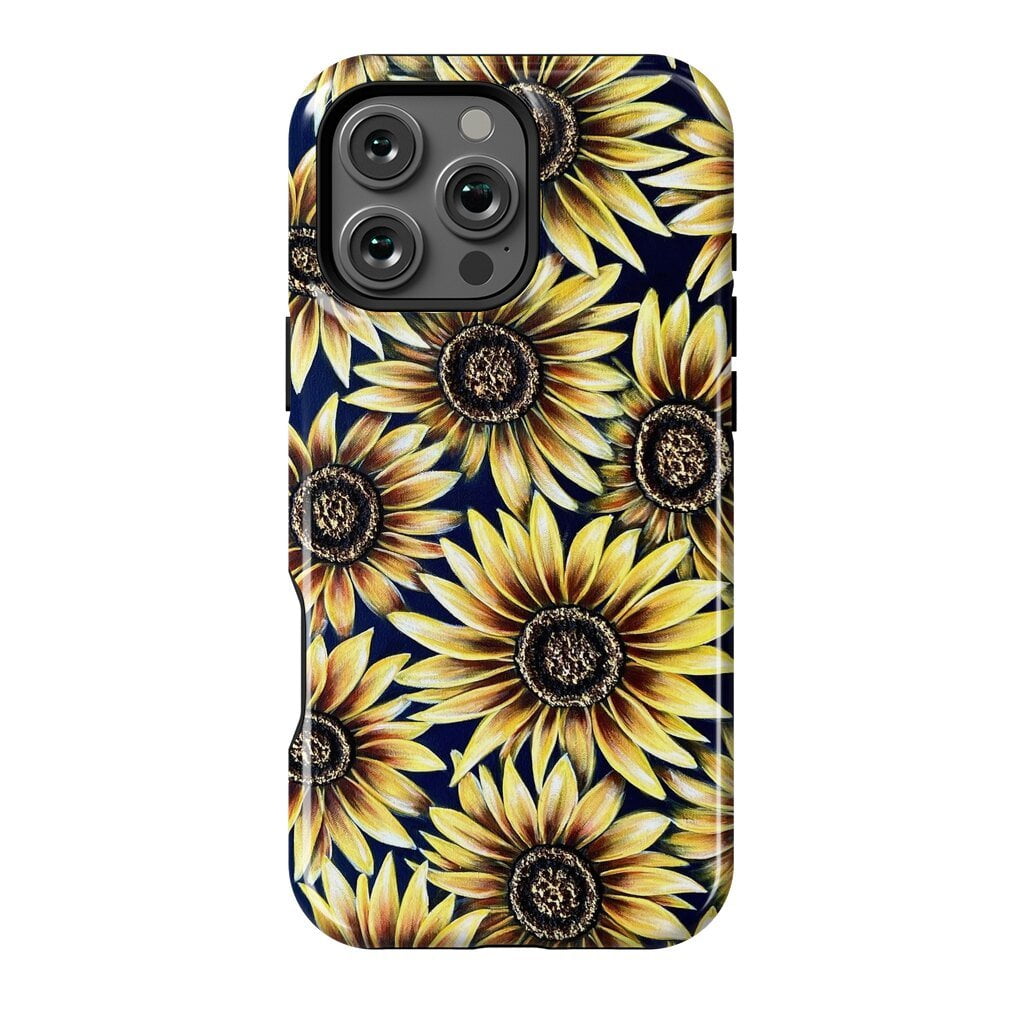 Bright And Cheerful Yellow Sunflowers Tough Protective Case for iPhone ...