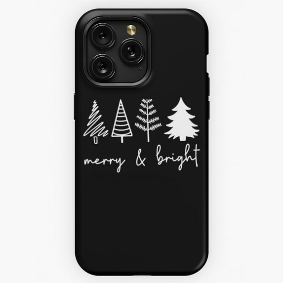Bright And Merry Festive Christmas Tree Holiday iPhone Case 17 through ...