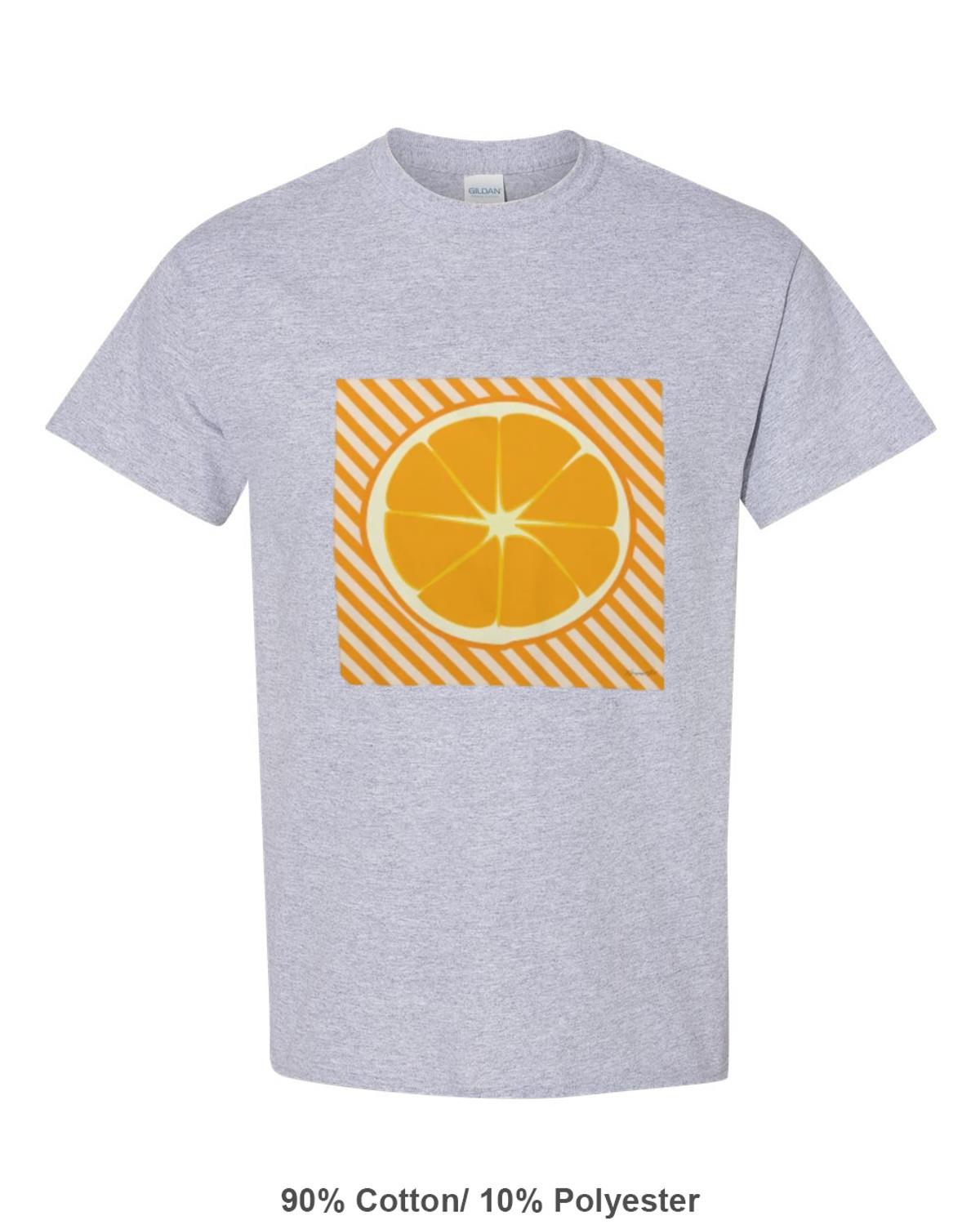 Bright And Simple Orange Color Themed Graphic T-Shirt, for men & women ...