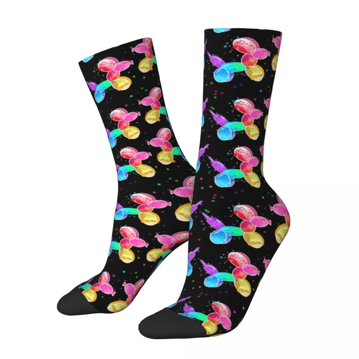 Bright Balloon Stockings Unisex Fun Animals Print Socks Comfortable ...