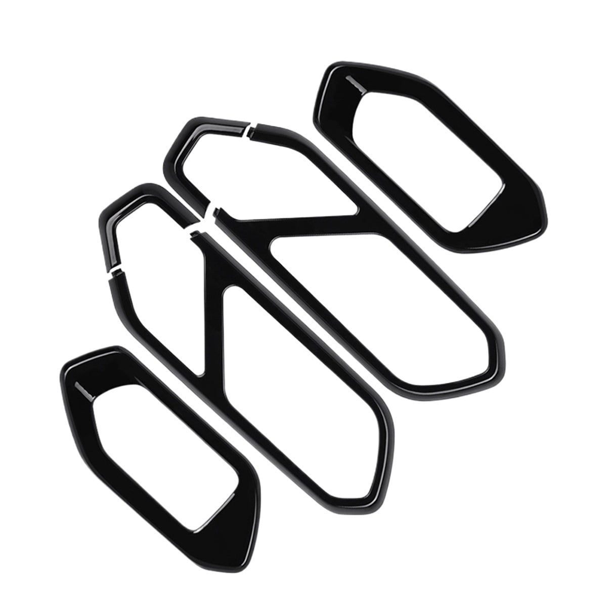 Bright Black Car Interior Door Handle Bowl Panel Frame Cover Trim ...