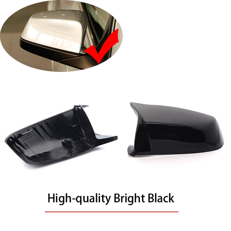 Bright Black-E60 LCI Real Carbon Fiber Car Side Rearview Mirror Cover ...