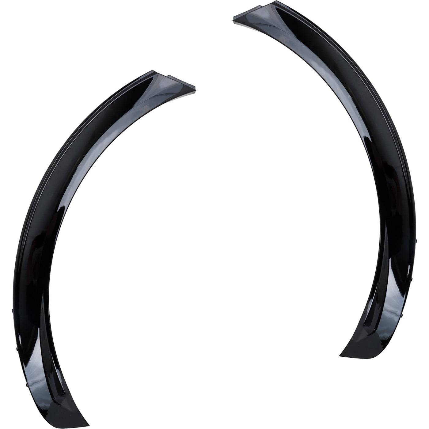 Bright Black Gloss Fender Trims - Set of 2 for Rear & Passenger Side ...