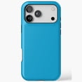 Bright Blue Plain Solid Color Minimalist Cover Phone Case 17 16 15 14 ...