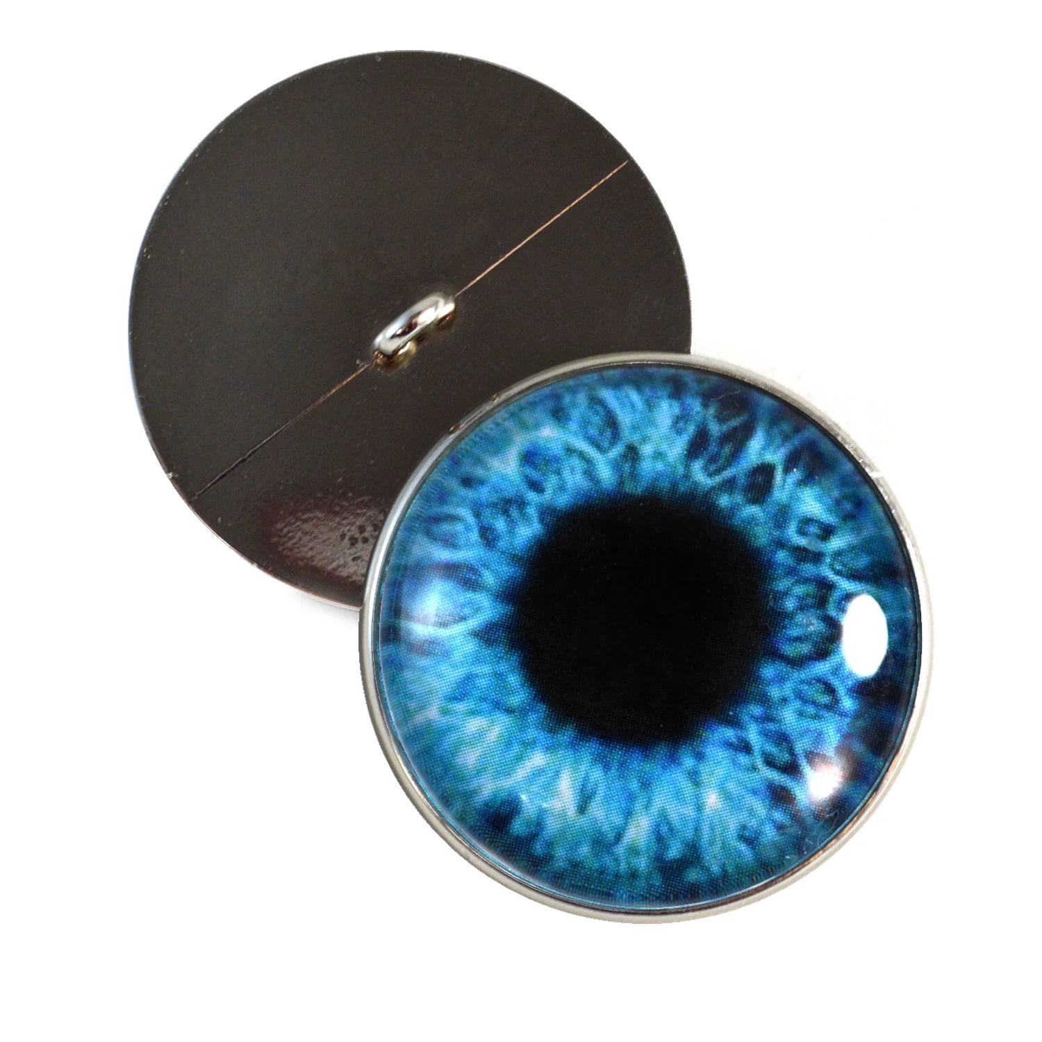 Bright Blue Sew-On Button Glass Eyes - Walmart.com