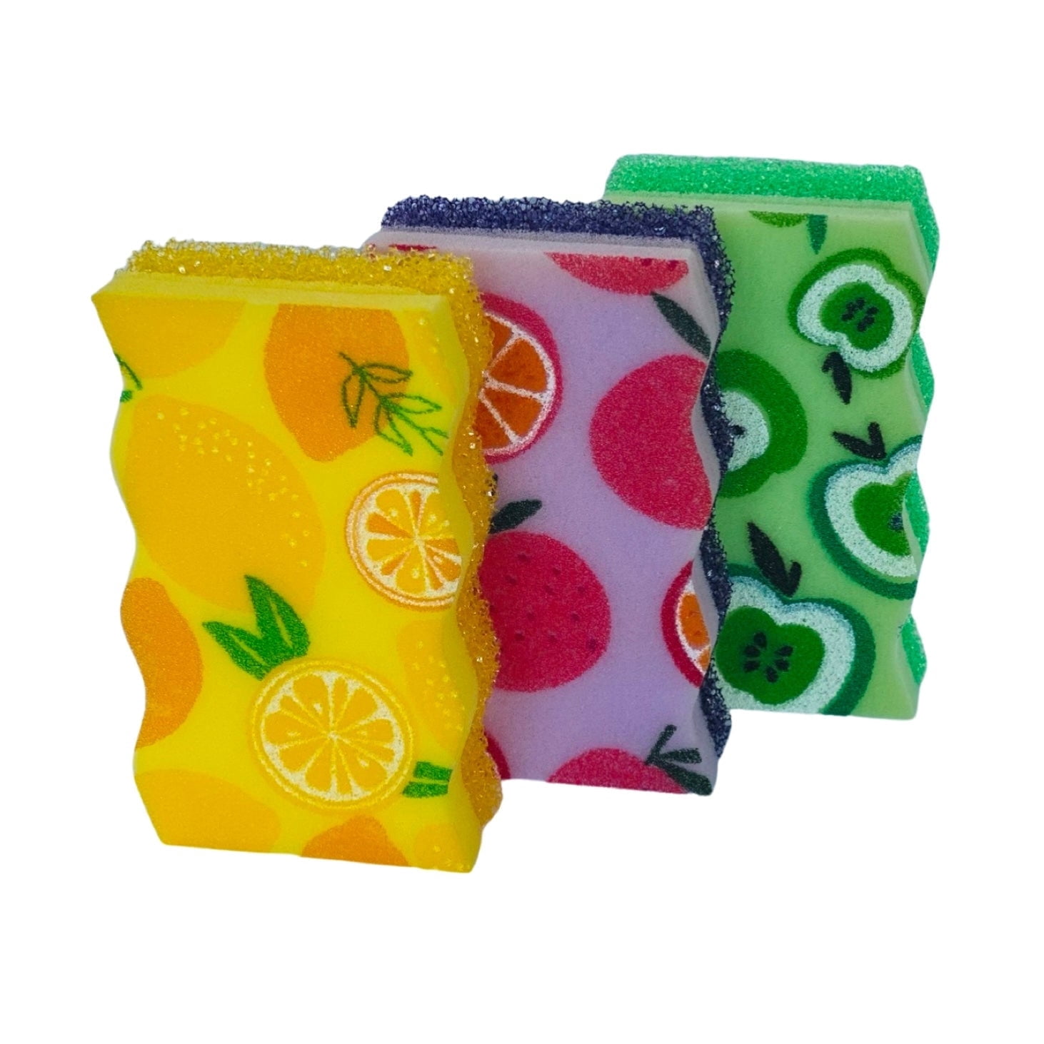 Bright Box 3-Count Multi-Color Kitchen Scrub + Wipe Wave Dishwashing ...