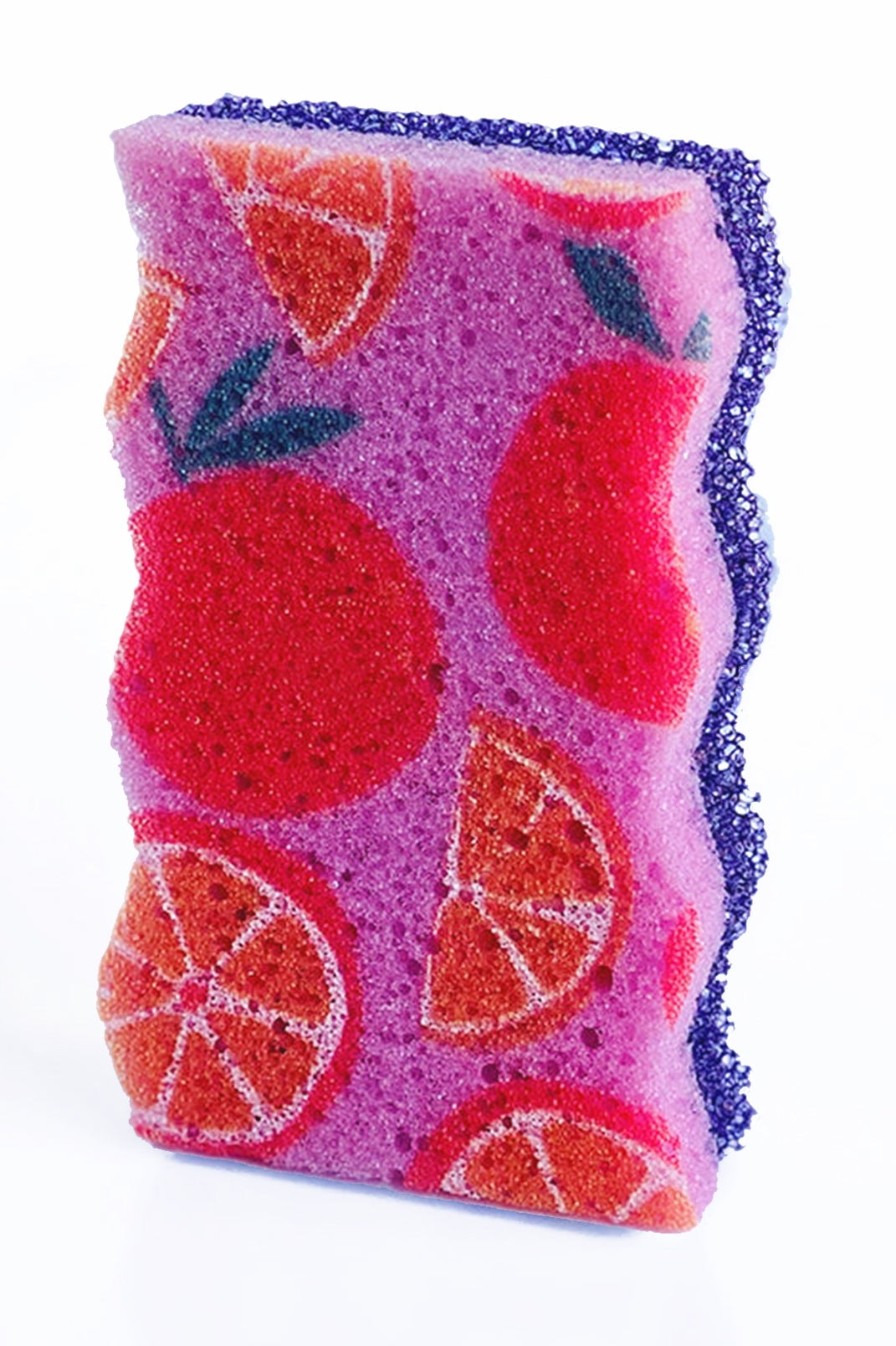 Brightbox Wave Scrubber Sponge, Heavy Duty, Purple, 1 Count - Walmart.com