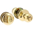 Bright Brass Single Cylinder Deadbolt Entrance Entry Door Knob Lock ...