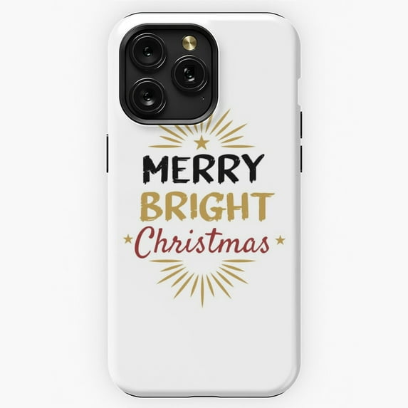 Bright Christmas Holiday Typography Quote Design iPhone Case 17 to 11 ...