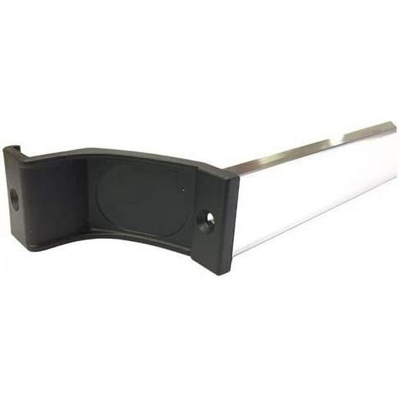 Bright Chrome Towel Bar with Black Nylon Brackets for Bypass Framed ...