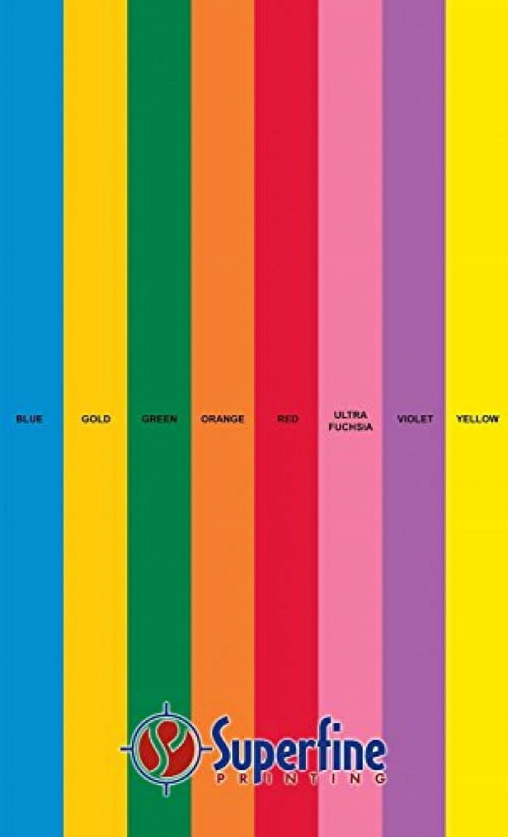 Bright Color / Cover Paper 8 Assortment Colors of 25 Each, 65 Lb, , 200 ...