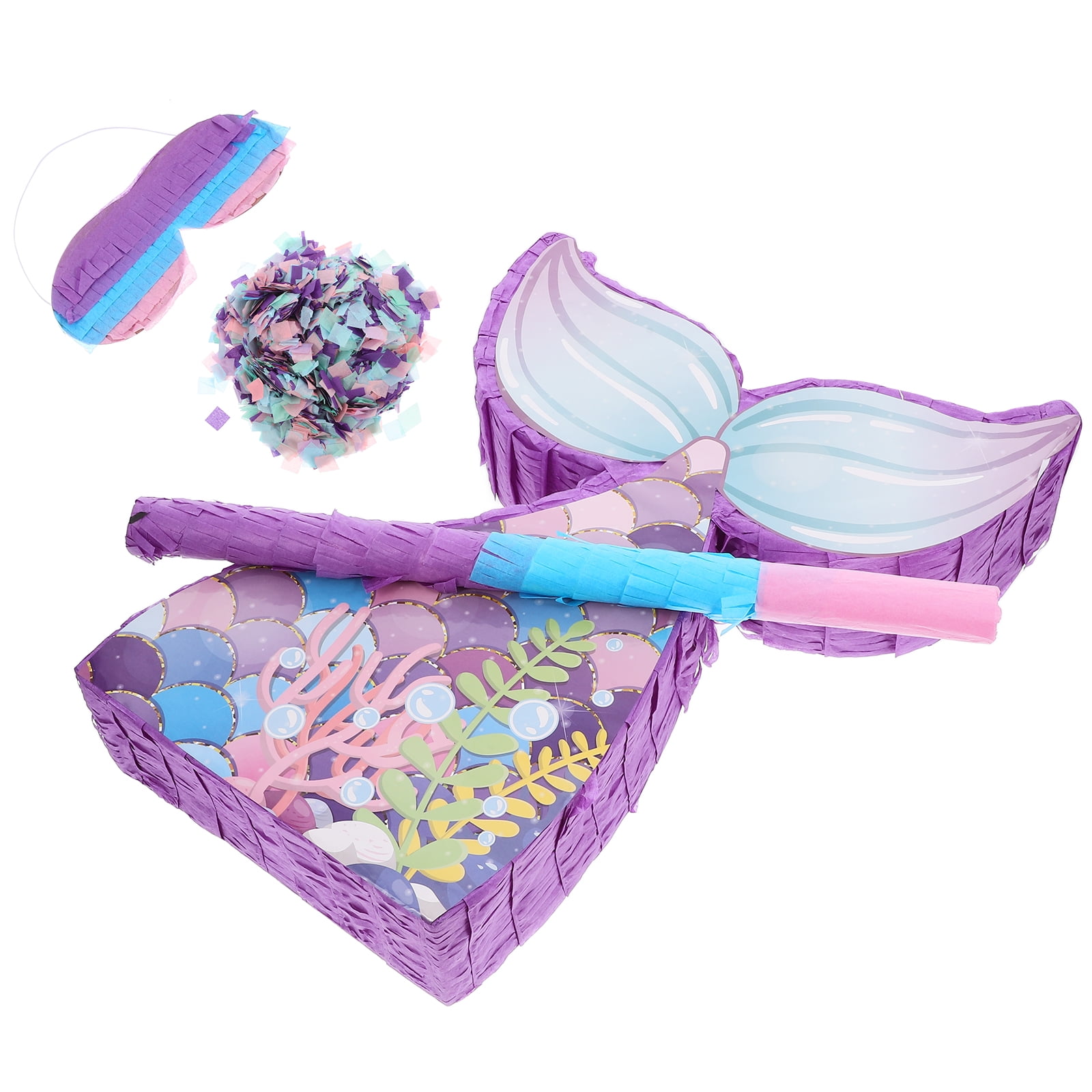 Bright Color Mermaid Tail Filled Toy Pinatas for Birthday Party Girl ...