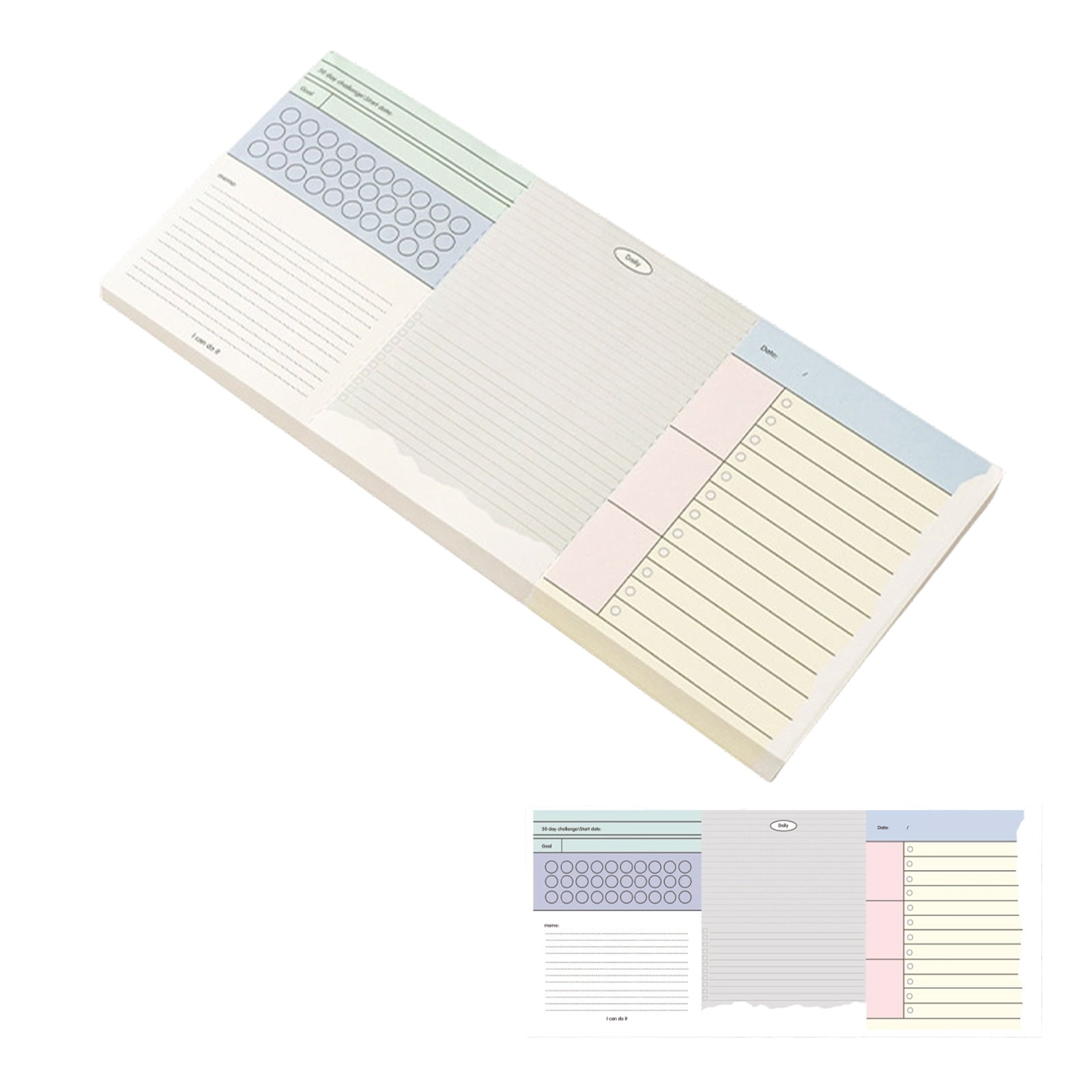 Bright Color Tearable Sticky Note Adhesive Lined Notepads Note Book ...