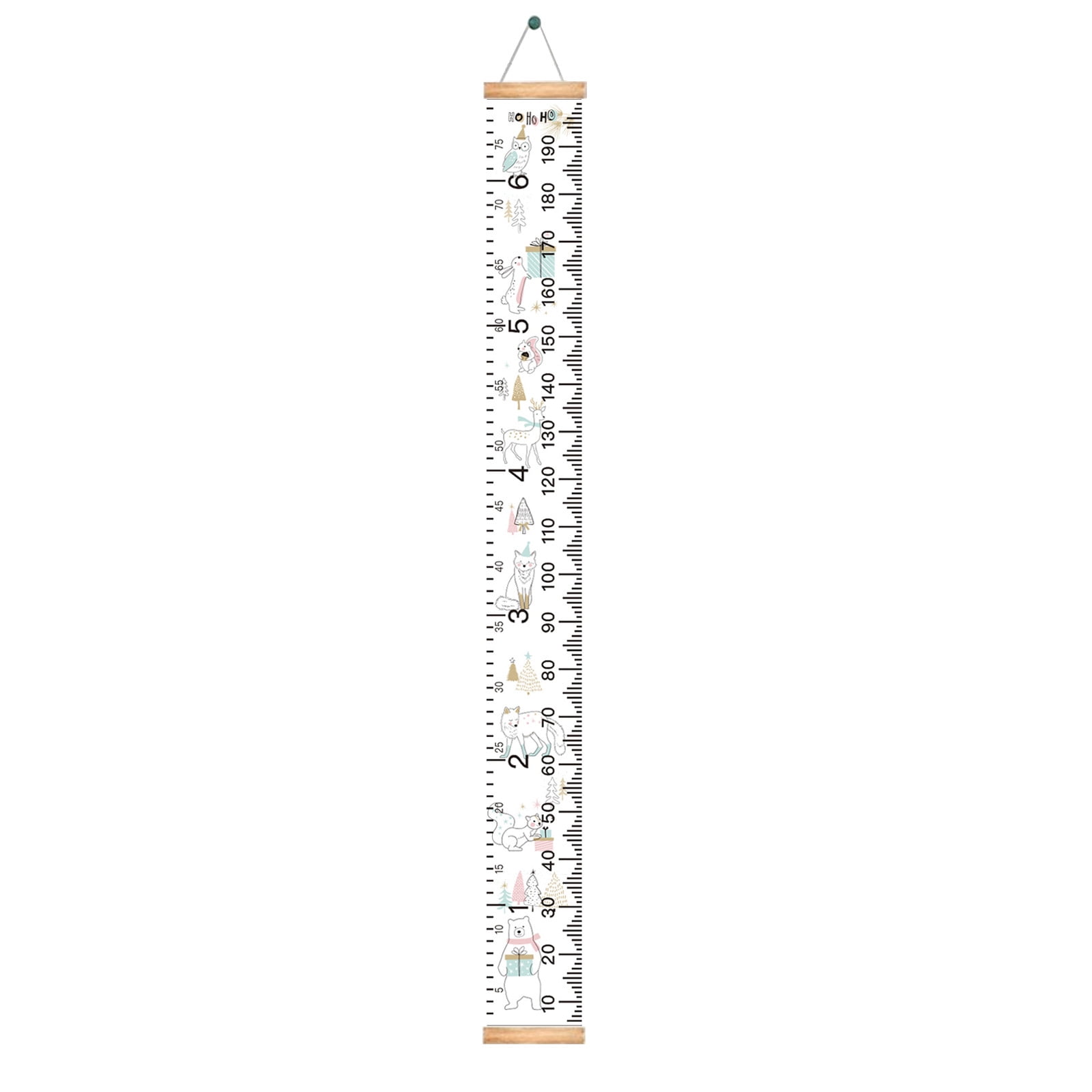Bright Colorbaby Height Growth Chart Hanging Rulers Kids Room Wall Wood ...