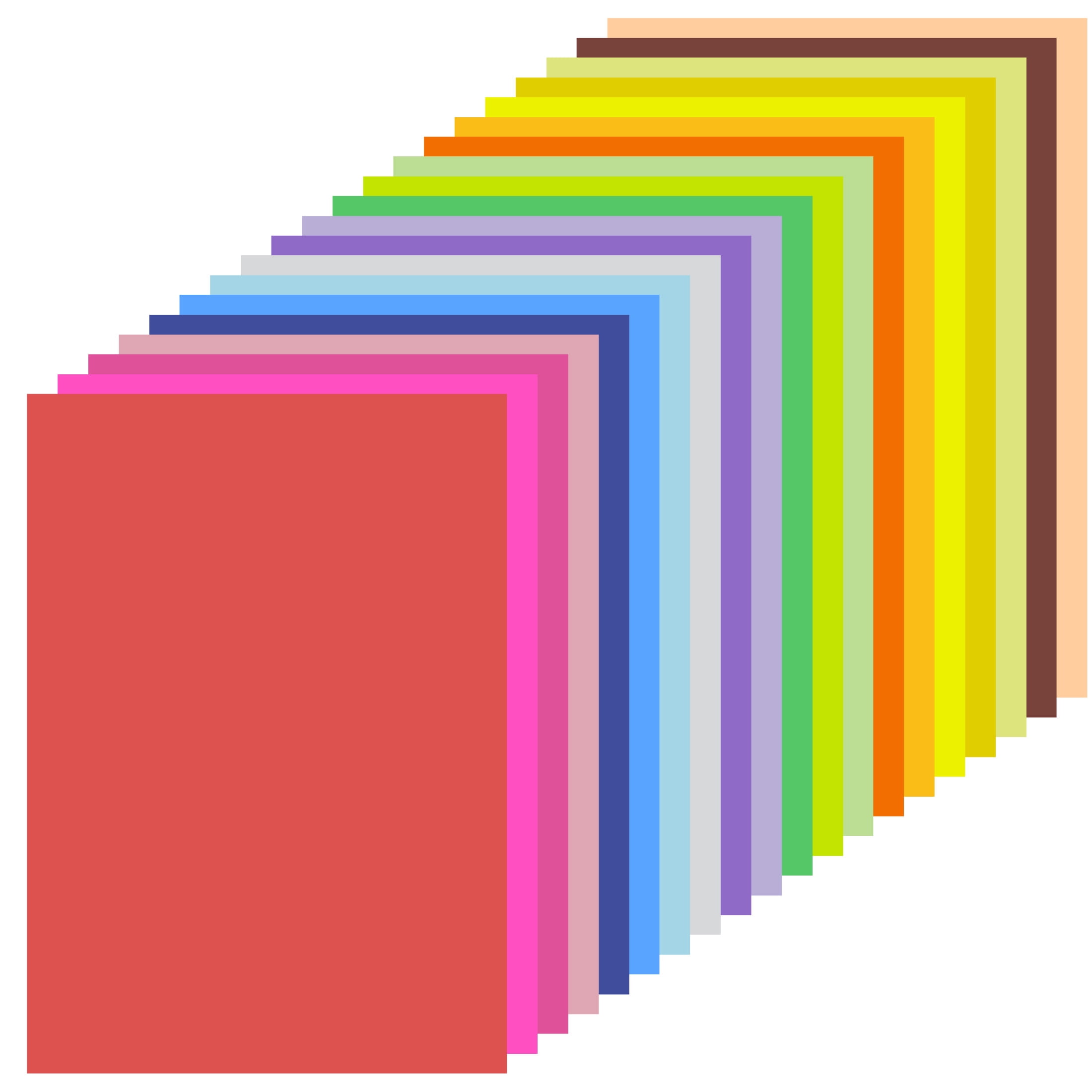 Colored Paper, 200 Sheets, 8.26x11.69" Craft Paper, 20 Colors ...