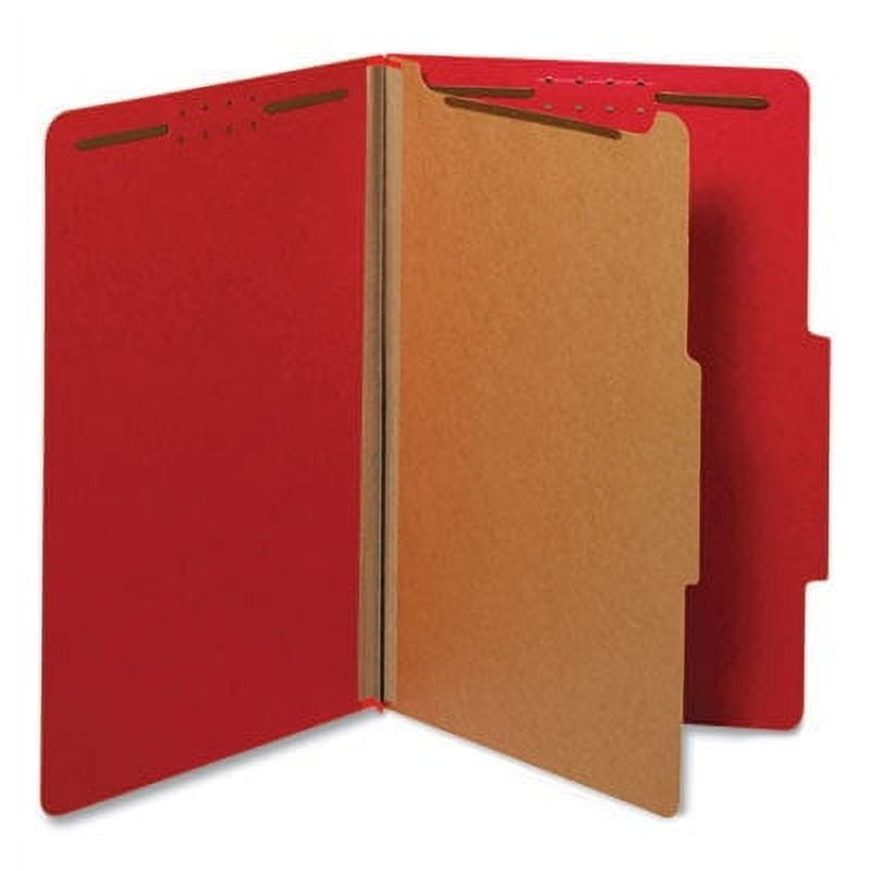Universal Bright Colored Pressboard Classification Folders, 1 Divider ...