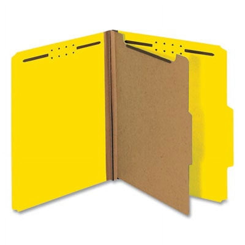 Bright Colored Pressboard Classification Folders, 1 Divider, Letter ...