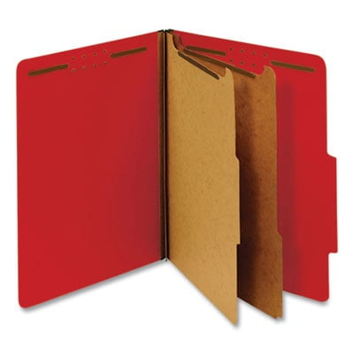 Bright Colored Pressboard Classification Folders, 2 Dividers, Letter ...