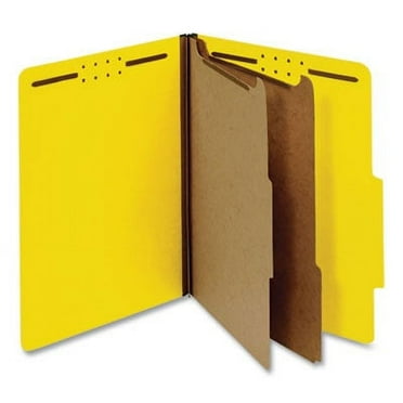 Universal Heavy-Duty Pressboard Classification Folders, Letter, Six ...
