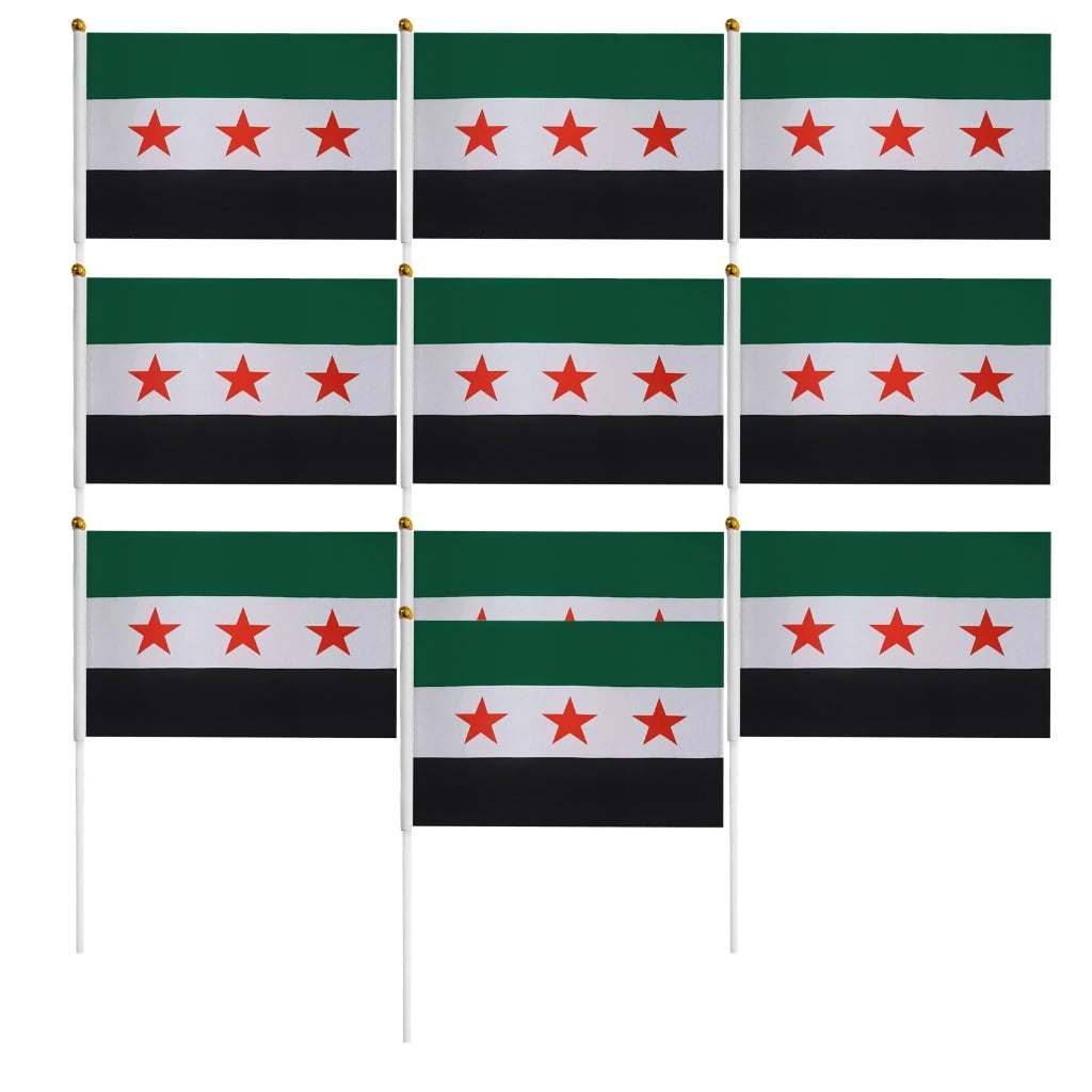 Bright Colored Syrian Flag with Metal Grommets for Indoor and Outdoor ...