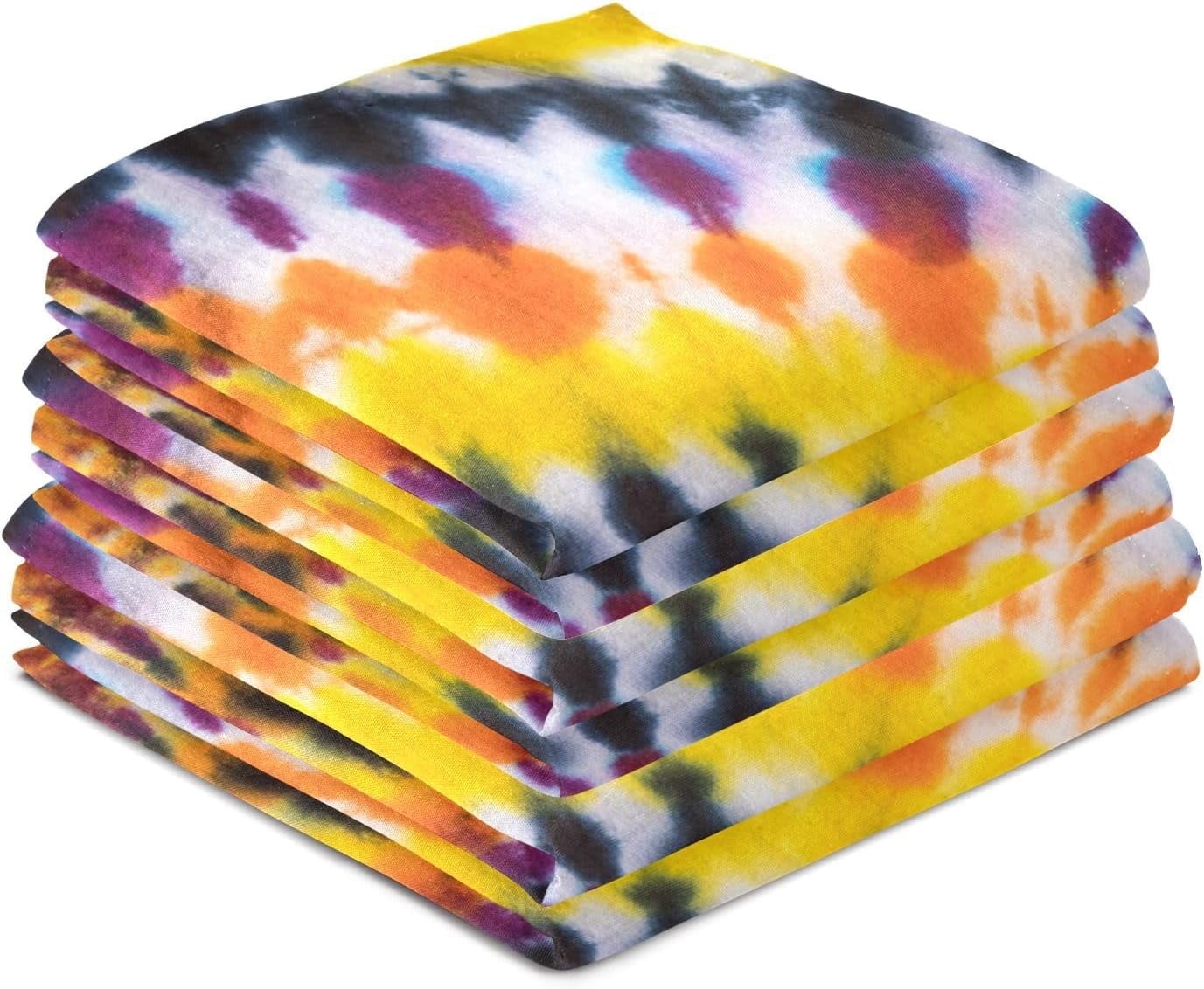 Bright Colorful Abstract Tie Dye Swirl Kitchen Towel, Dish Towels Quick ...