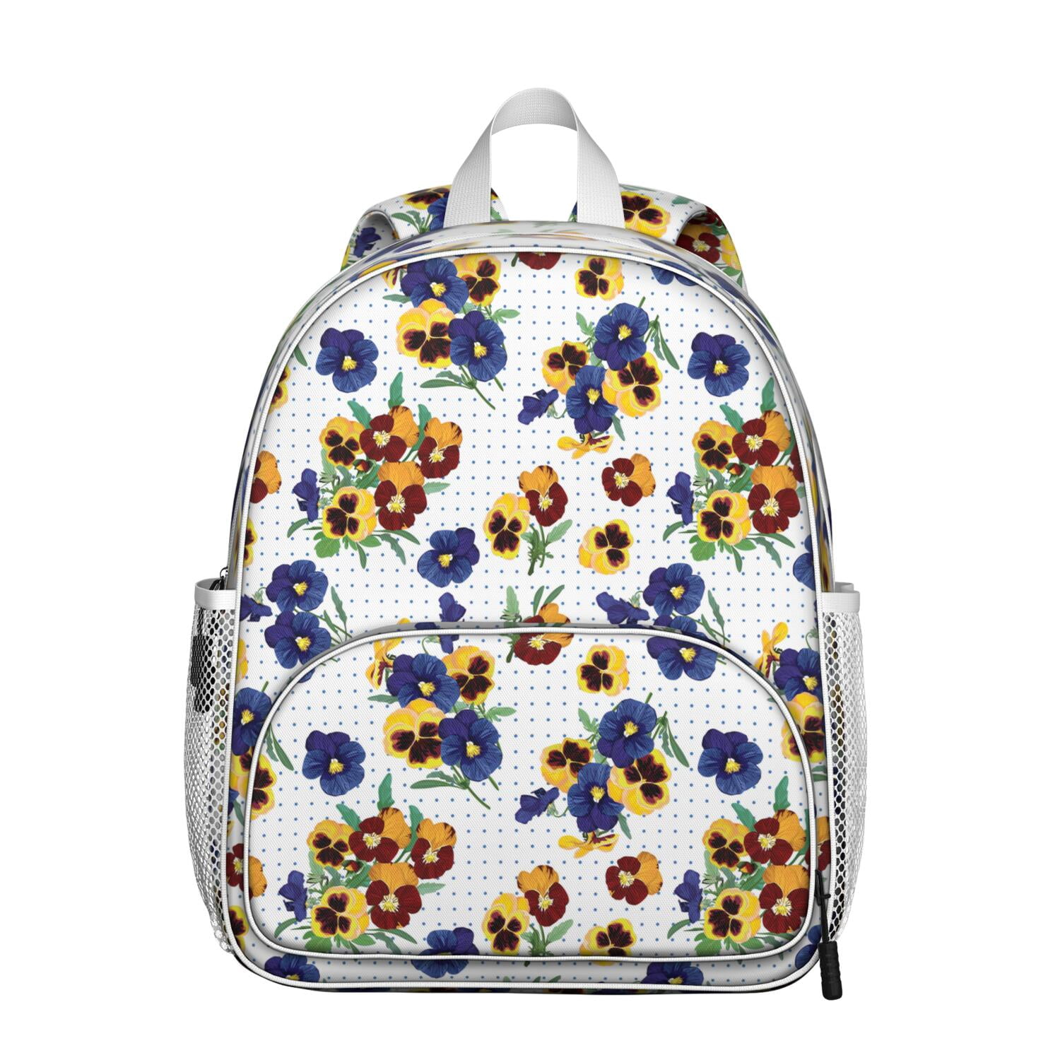 Bright Colorful Floral Backpack - Ergonomic & Waterproof for School ...