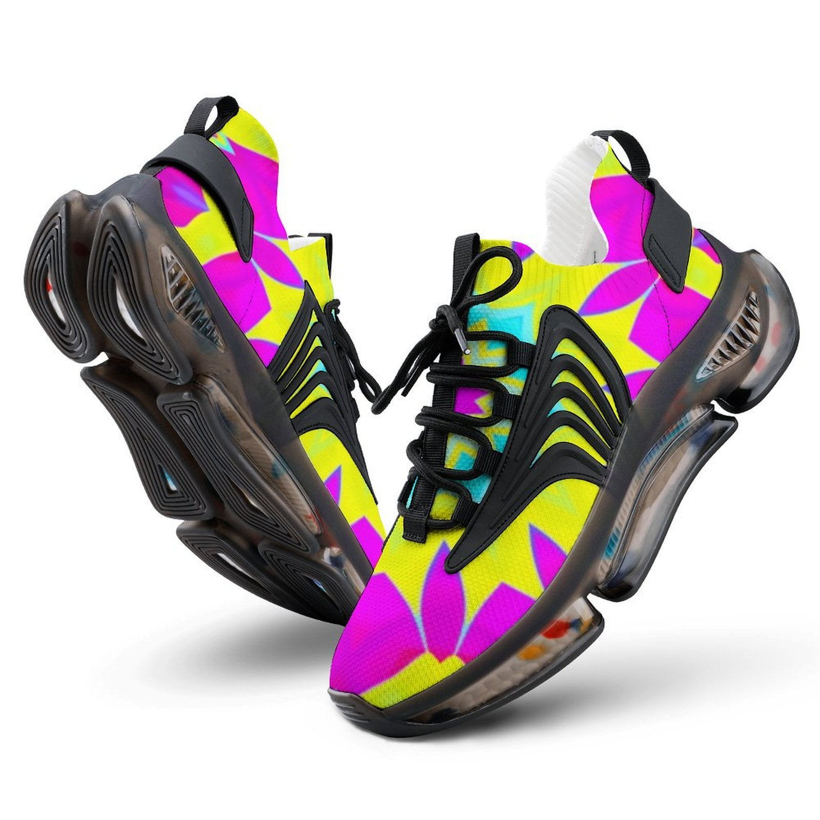 Bright Colorful Mandala Pattern Walking Shoes for Men Woman Lightweight ...