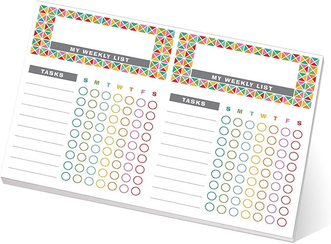 Bright Colorful Sticky Note Chore Chart / 16.25" x 11" Repositionable ...