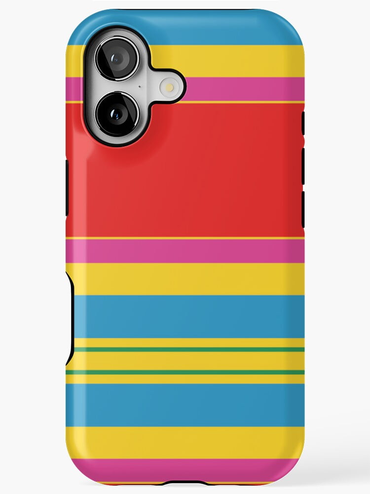 Bright Colorful Summer Color Block Stripes iPhone Case 11 12 13 14 15 ...