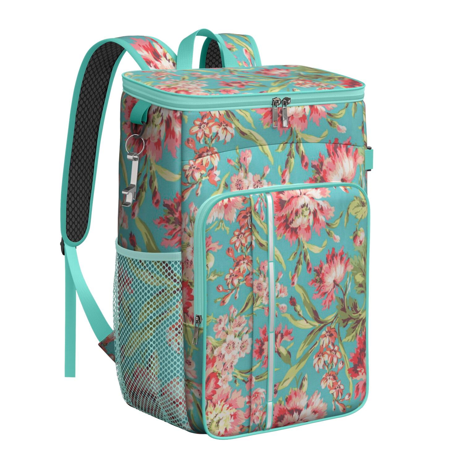 Bright Colorful Sunflower and Daisy Pattern Cooler Bag - 20L Soft ...