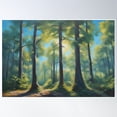 Bright Colour Forest Poster Wall Art Modern Wall Decor Art Home Decor ...
