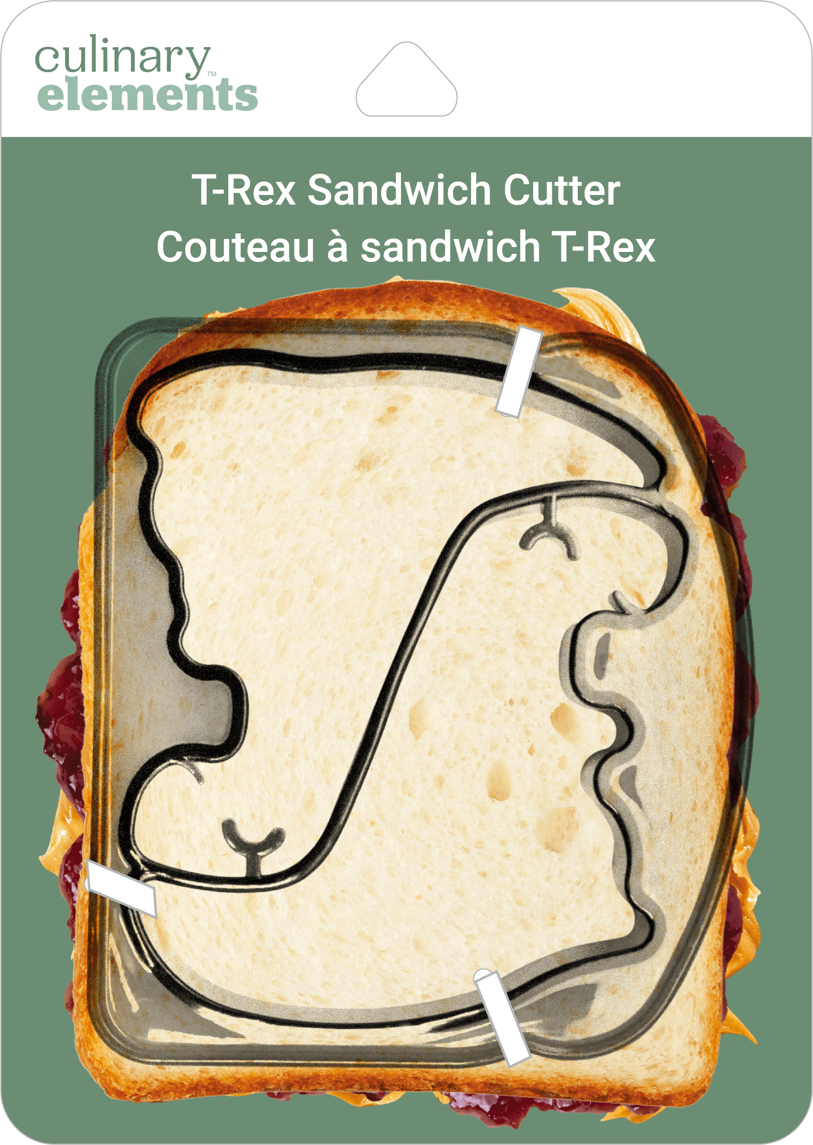 Brite Concepts T-Rex Dinosaur Sandwich Cutter, Plastic, Easy to Use ...