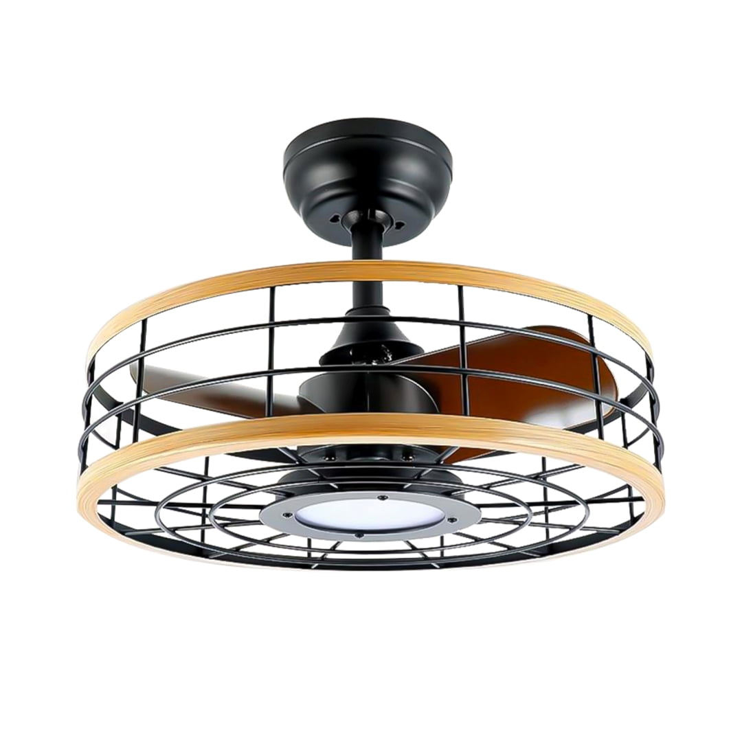 Bright Corners 16 Inch Downrod Ceiling Fans with Lights and Remote ...