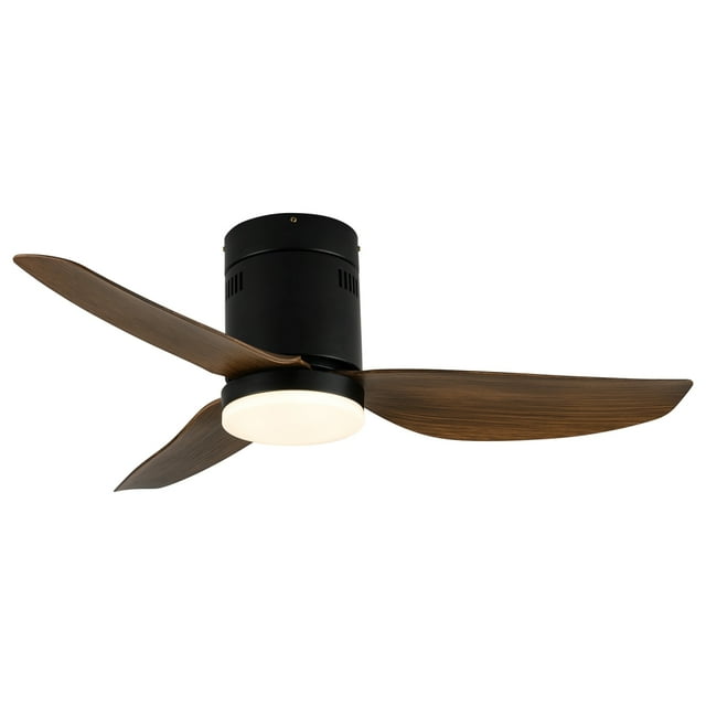 Bright Corners 40 Inch Flush Mount Ceiling Fans with Lights and Remote ...