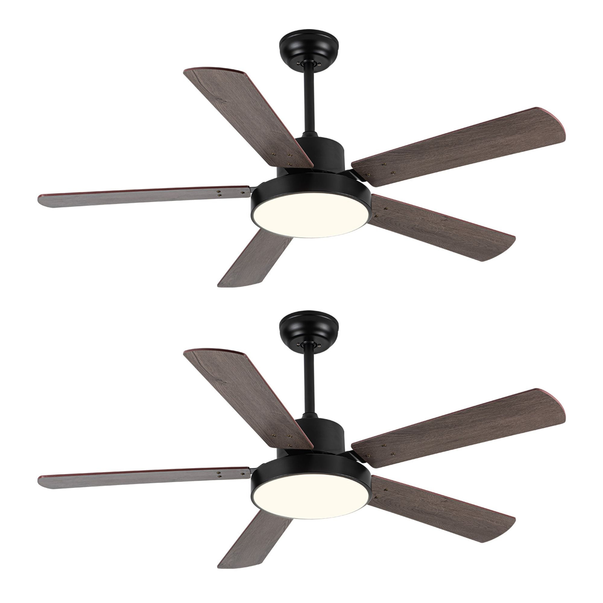 Bright Corners 52 Inch Indoor Outdoor Ceiling Fans with Lights, Remote ...