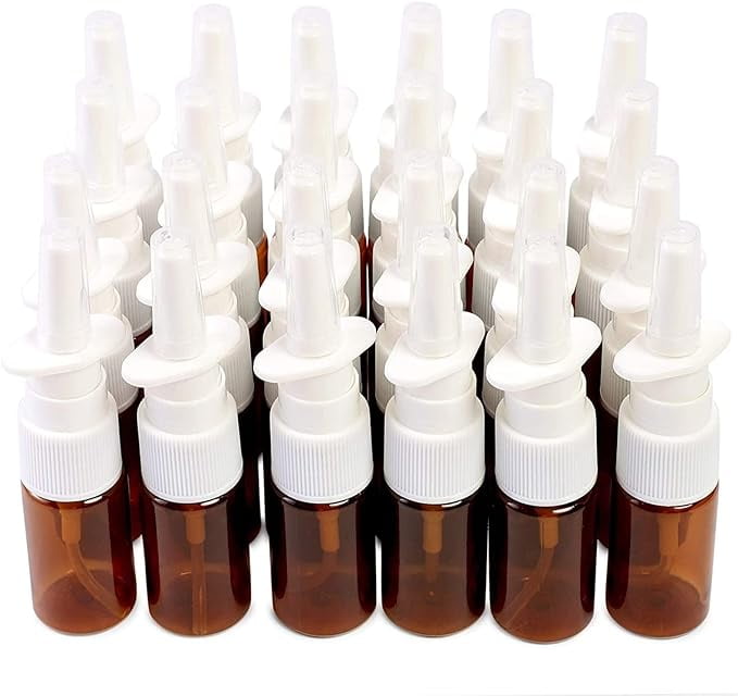 Bright Creations 24 Pack Small Empty Nasal Spray Bottles Bulk for Nose ...