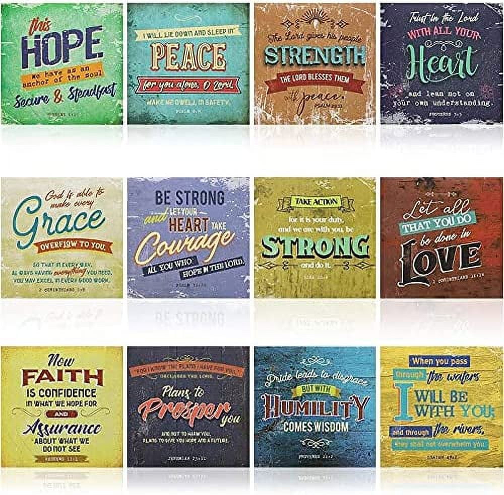 Bright Creations Bible Verse Posters Religious Prints 12 Pack – 12 x 12 ...
