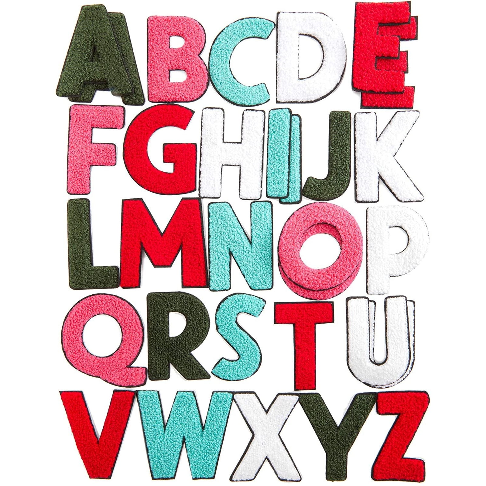 Bright Creations Iron On Alphabet Letter Patches A - Z (31 Count ...